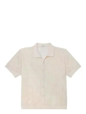 Agua Bendita Jared Embroidered Short-sleeve Shirt - Neutrals