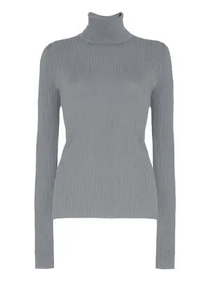 Gabriela Hearst Gabriela Hearst Peppe Turtleneck Top Grey