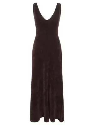 Gabriela Hearst Lady Hall Sleeveless Maxi Dress - Brown