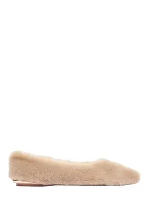 Gabriela Hearst Fleur Flat - Tan