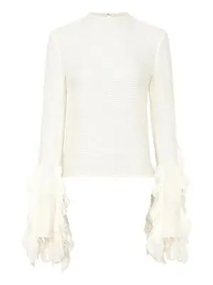 GABRIELA HEARST Fawcett Ruffled Silk Blouse
