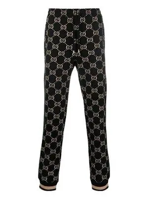 Gucci Gg Jersey Cotton Jogging Pant - Black