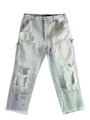 PALY Studded Ripped Trousers