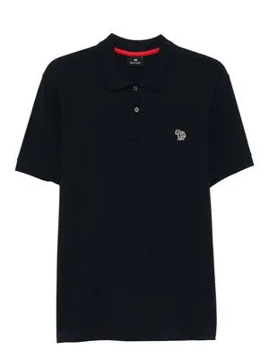 Paul Smith Logo Cotton Polo Shirt - Blue