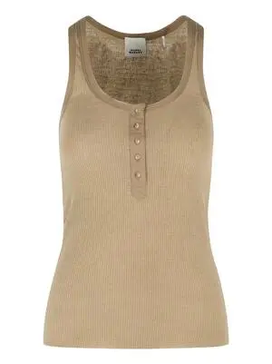 Isabel Marant Étoile Helma Ribbed Tank - Beige