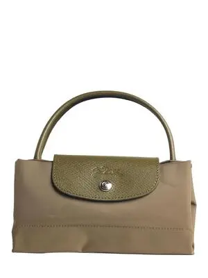 Longchamp Le Pliage Green Handle Bag Green