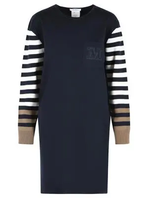 Max Mara Cotro 'Velo' Dress Blue