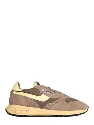 AUTRY Reelwind Low Suede Blend Sneakers Brown