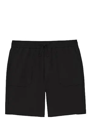 REISS Ascend Drawstring-waist Cargo Shorts - Black