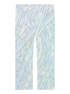 Emilio Pucci Printed Capri Pants - Blue