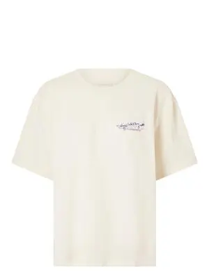 Aimé Leon Dore Logo-printed Cotton-jersey T-shirt - Neutrals