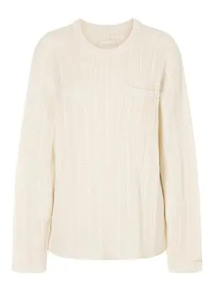 Aimé Leon Dore Open-knit Cotton Sweater - Neutrals