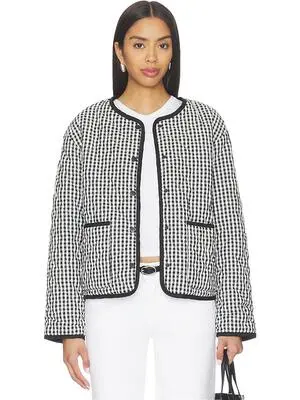 Sanctuary Quilted Gingham Shirt Jacket - Picnic