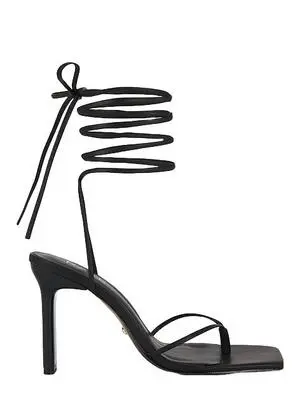 Raye Tova Stiletto Heel With Wrap Tie - Black