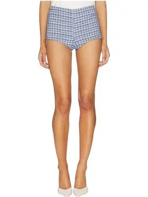 MILKWHITE Tweed Shorts - Baby Blue