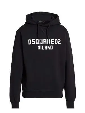 Dsquared2 Cotton Fleece Sweatshirt - Black