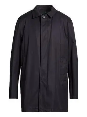 Herno HERNO Single-Breasted Cotton Gabardine Coat Navy