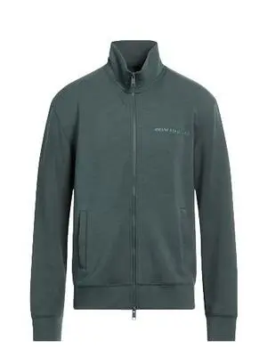 Armani Exchange ARMANI EXCHANGE Turtleneck Sweatshirt With Logo Deep Teal