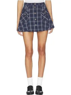 The Upside Valencia Jones Pleated Skirt - Navy