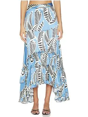 Alexis Bexley Asymmetrical Ruffle Skirt - Na