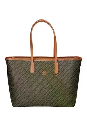 Tommy Hilfiger Monogram Shoulder Bag - Brown