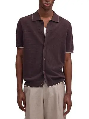 Nn07 Nalo Cardigan Shirt - Deep Truffle