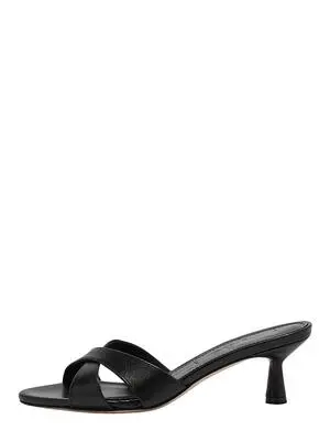 AeydĒ Vero Nappa Leather Sandals - Black