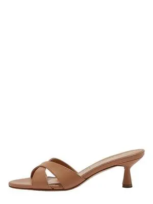 AeydĒ Vero Nappa Leather Sandals Hazelnut