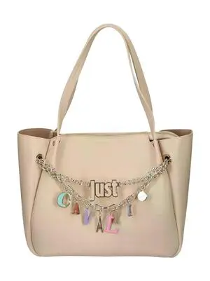 Just Cavalli Chain-charm Shoulder Bag - Neutrals
