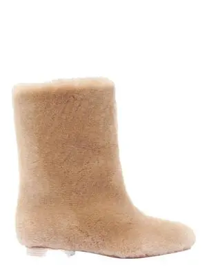 Gabriela Hearst Tina Fur Boots - Tan
