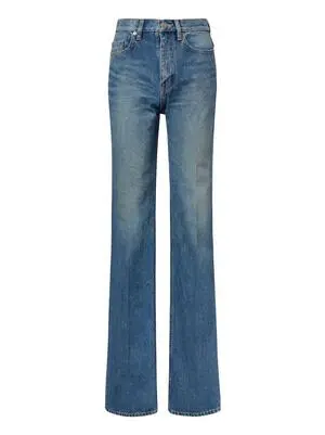 Saint Laurent Yves Flared Jeans - Blue