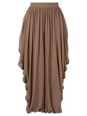 Elie Saab Draped Silk Pants - Beige