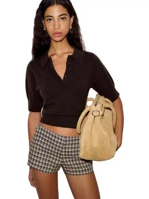 REFORMATION Cashmere Polo - Brown