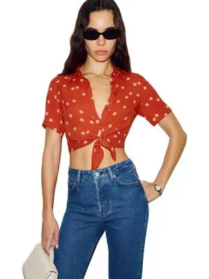 REFORMATION Aisling Top - Red