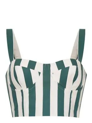 CARA CARA Claudine Striped Corset Top