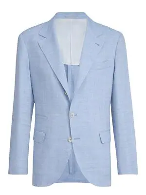 Brunello Cucinelli Linen-wool Deconstructed Blazer - Blue