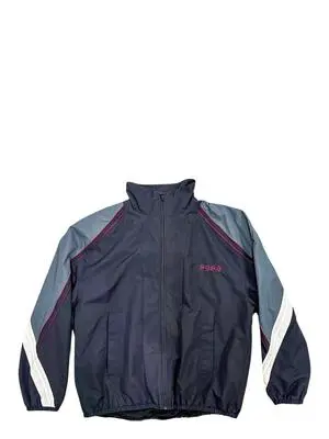 Commission Hooded Color-block Jacket - Blue