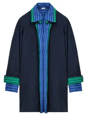 Loewe Cotton-blend Shirt Dress - Navy