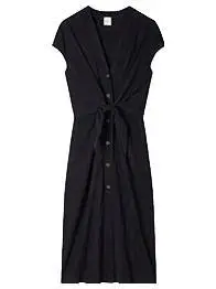 Paul Smith Seersucker Midi Dress - Blue
