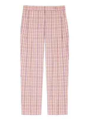 Paul Smith Check Cropped Trousers - Red