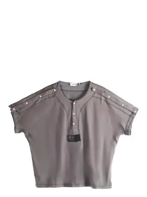 KIKO KOSTADINOV Button-detail T-shirt - Grey