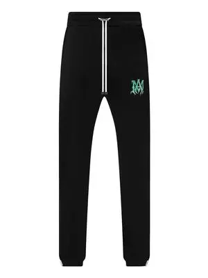 Amiri Logo-motif Organic Cotton Track Pants - Black