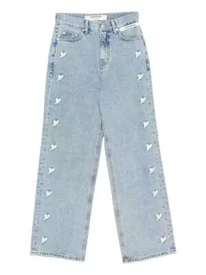 KIMHEKIM Heart-motif Denim Jeans - Blue