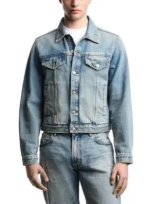 Emporio Armani Blouson Denim Jacket - Light Blue Denim