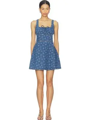 Minkpink Neve Denim Mini Dress - Denim Blue