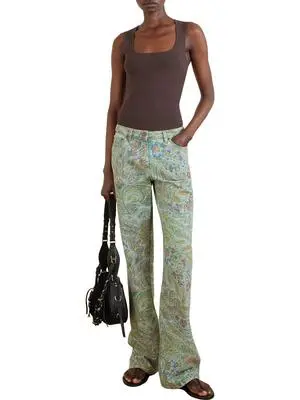 Etro Paisley Flared Jeans Multi