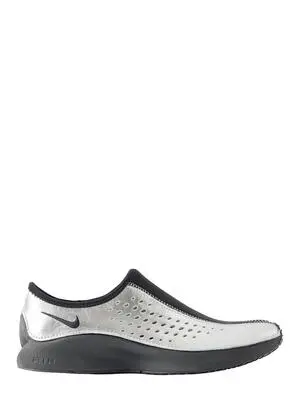 Nike Superfly Suede And Perforated Metallic Leather Slip-on Sneakers - Silver