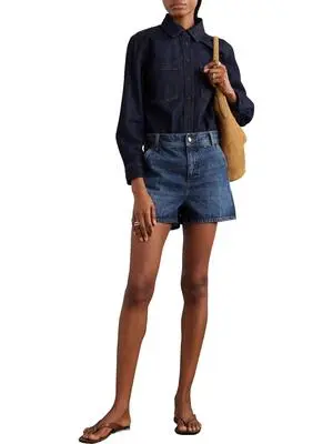 FRAME Dockside Denim Shorts - Blue