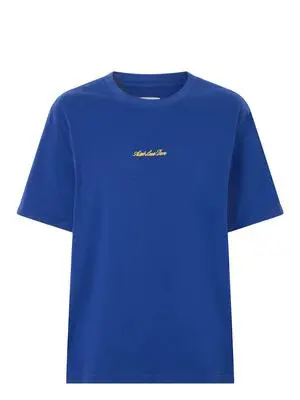 Aimé Leon Dore Logo-embroidered Cotton T-shirt - Blue