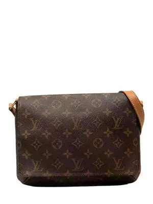 LOUIS VUITTON 2000 Monogram Musette Tango Crossbody Bag - Brown